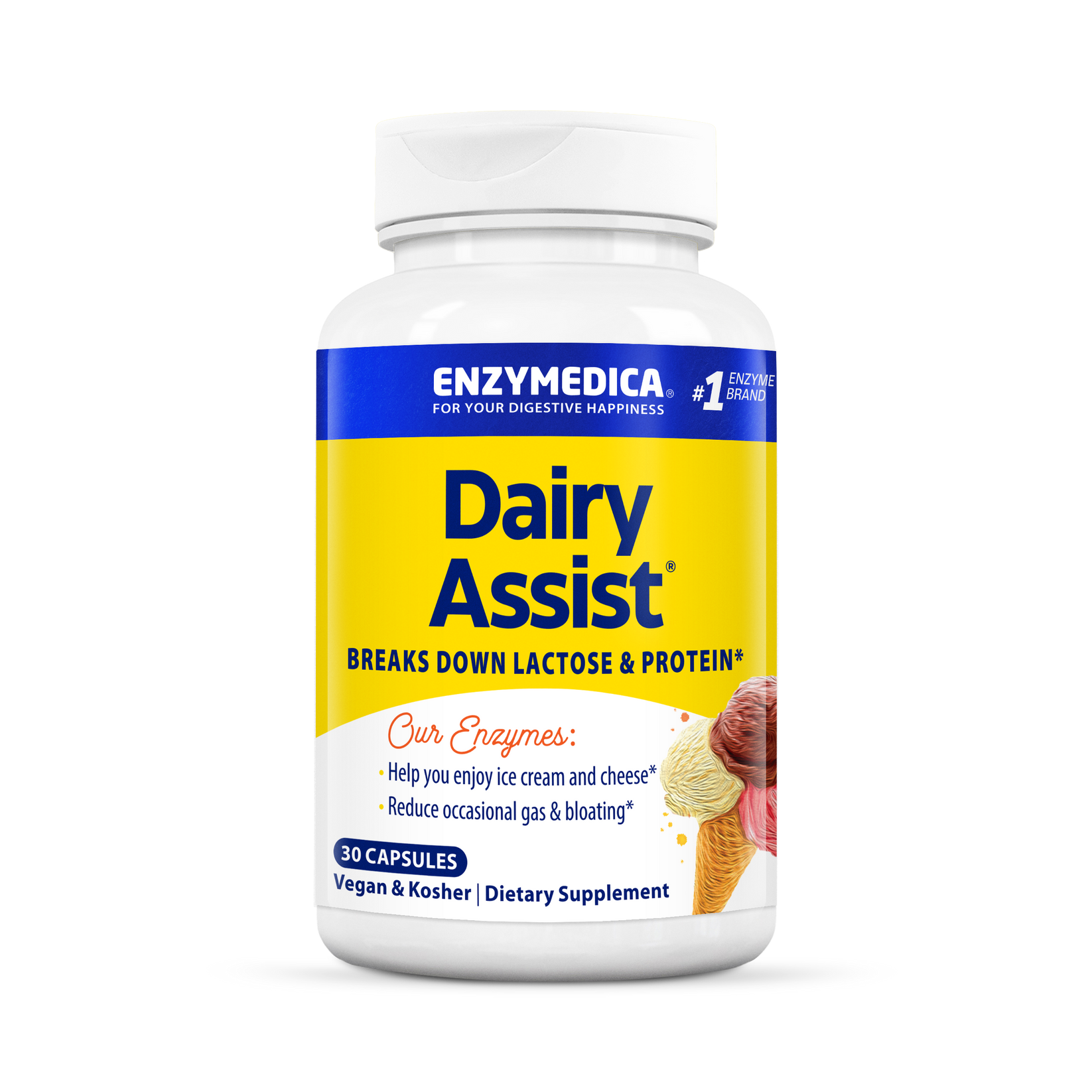 DairyAssist™ - Enzymes for Complete Dairy Digestion – Enzymedica®