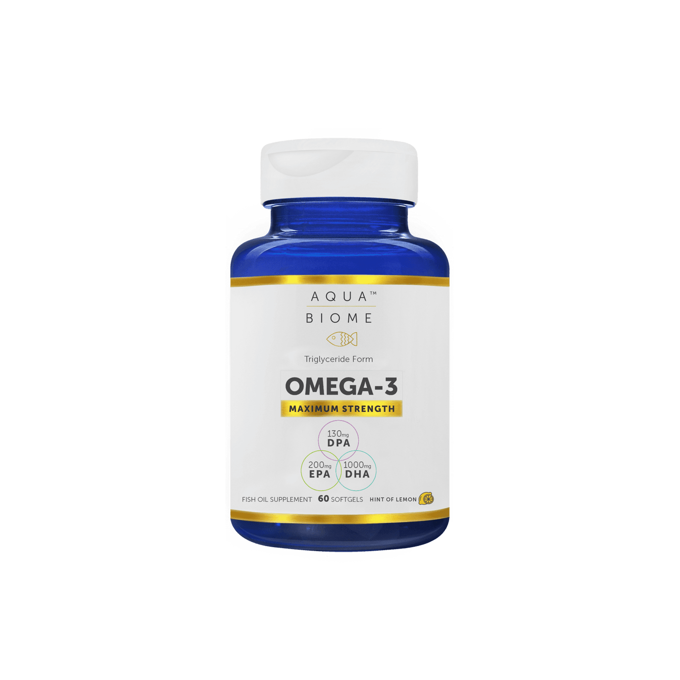 Aqua Biome™ Fish Oil Maximum-Strength – Enzymedica®