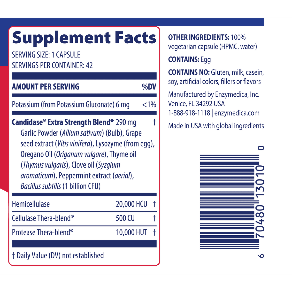 Candidase™ Extra Strength - Enzymes for Maintaining Healthy Levels of ...