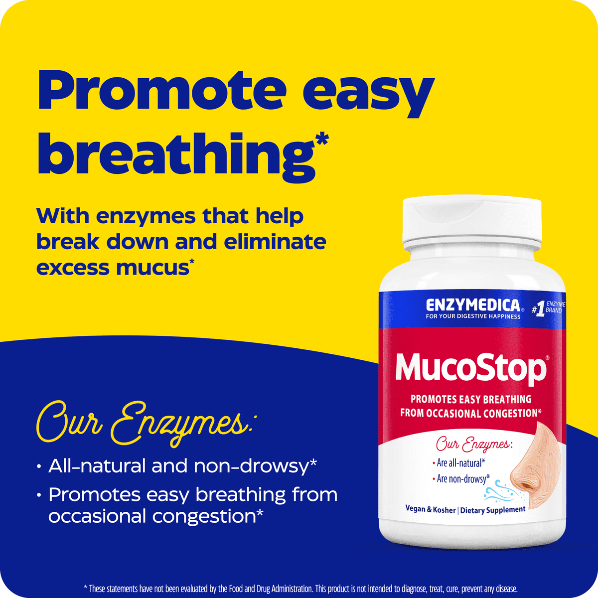MucoStop™ - Easy Breathing during Seasonal Congestion – Enzymedica®