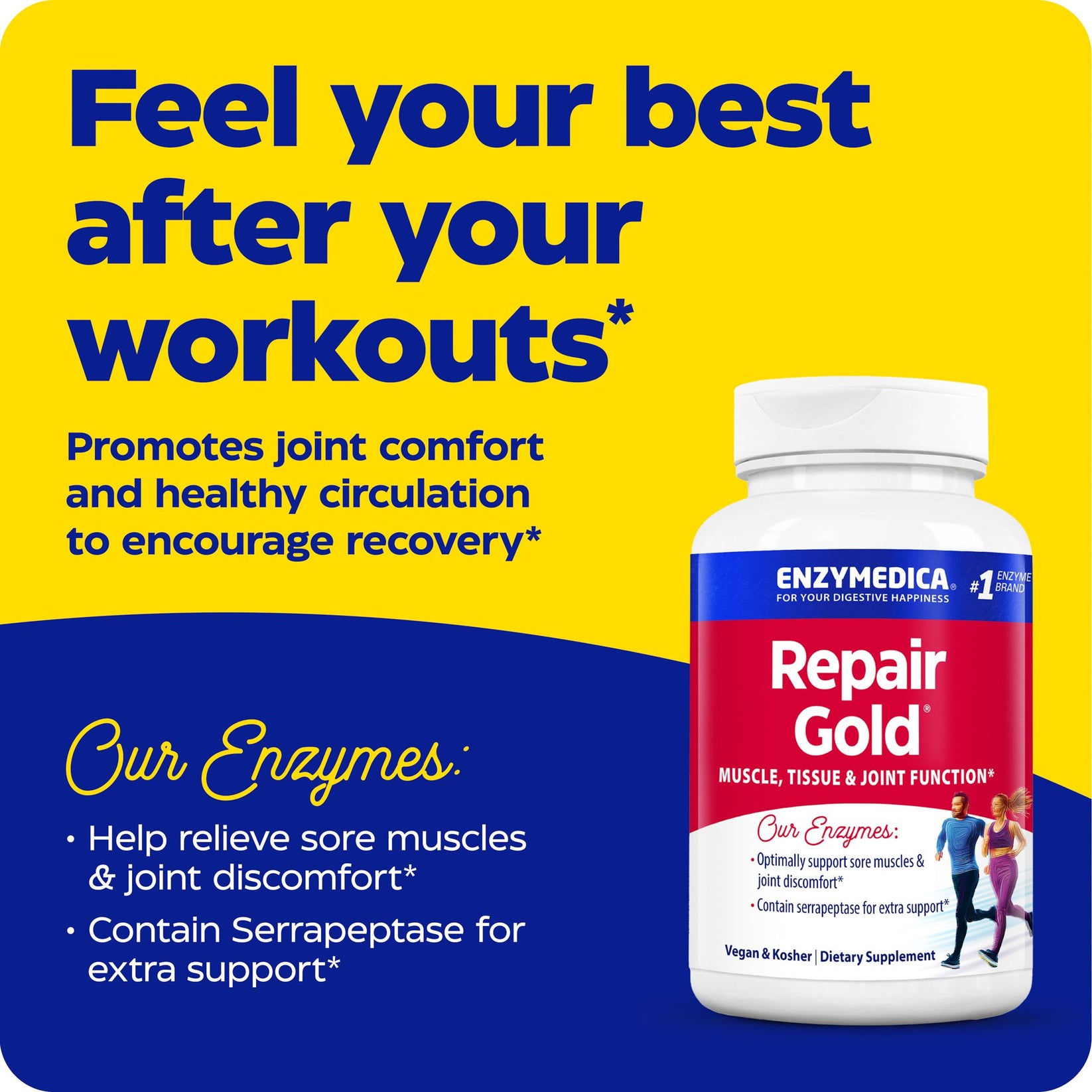 Repair Gold™ - For Fatigued Muscles and Joints – Enzymedica®