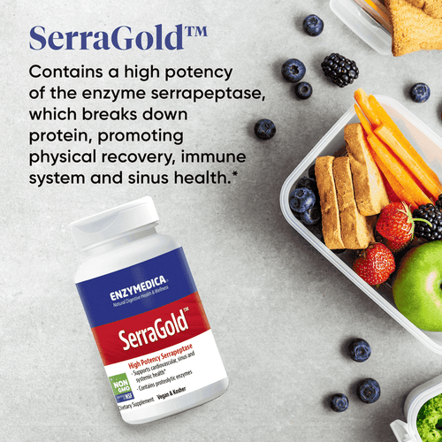 Enzymedica® | SerraGold™ | High Potency Serrapeptase
