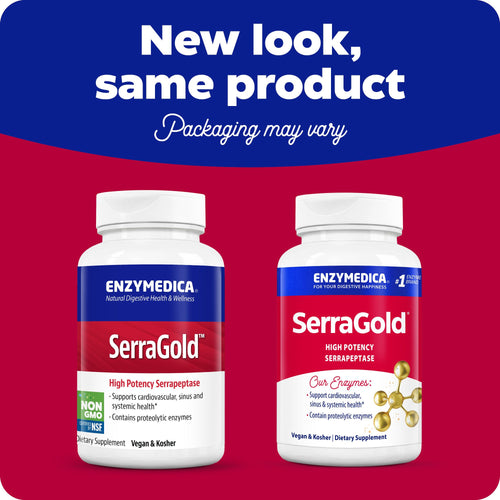 Enzymedica® | SerraGold™ | High Potency Serrapeptase